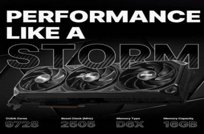 이엠텍, 시크한 올블랙 감성의 지포스 RTX™ 4080 BLACK STORM 출시