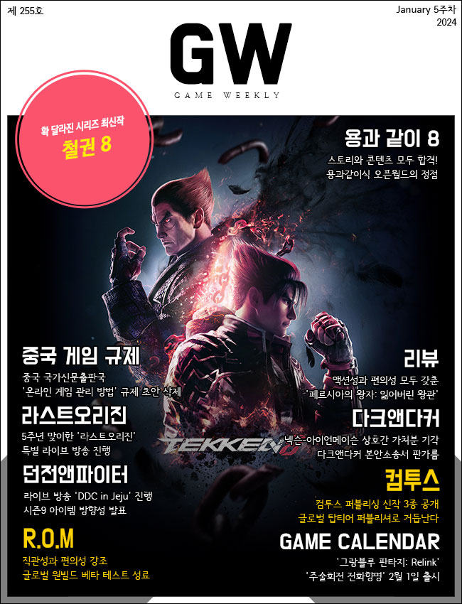 [G-Weekly] 시리즈 진화를 보여준 '철권8', 2024년 청사진 제시한 '컴투스'